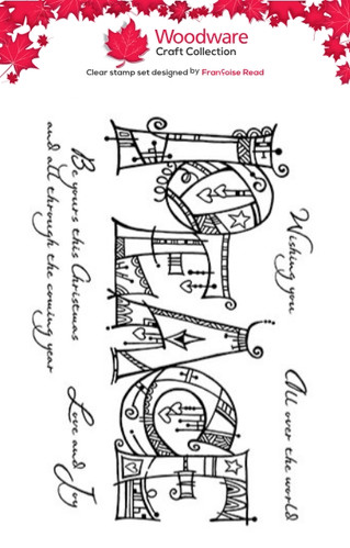 Doodles Peace - A6 Clear Stamp Set by Françoise Read For Woodware ...