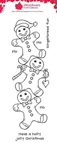 Woodware Gingerbread Men Clear Stamp Set by Françoise Read | Creative ...