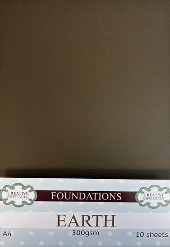 Earth Foundations Card 300gsm A4 10 Sheets by Creative Expressions ...