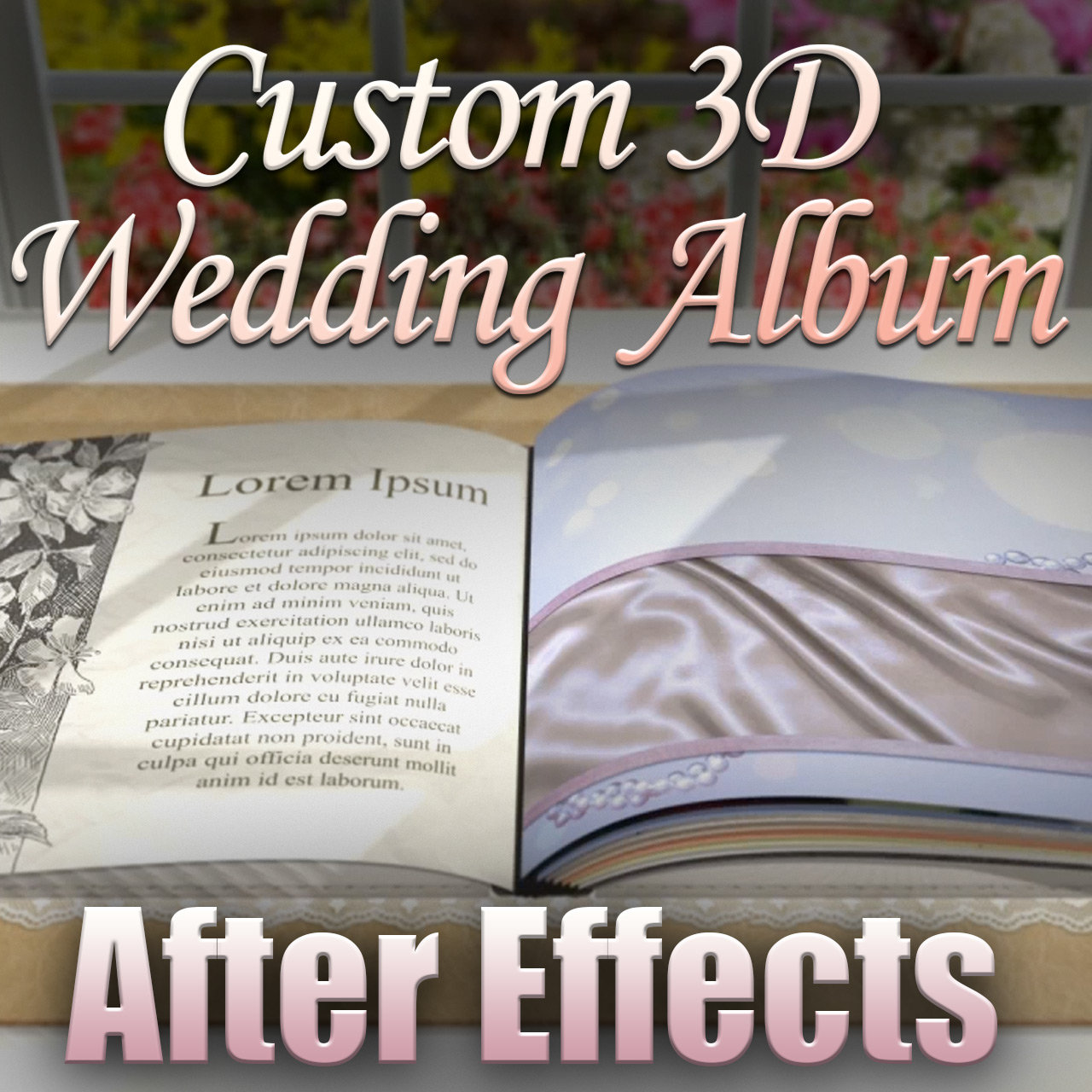 Custom 3D Wedding Album