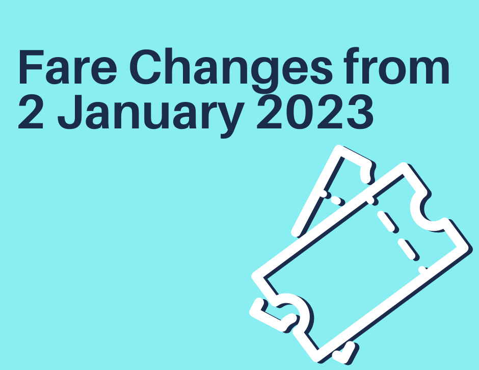 New TravelMaster Fares from 2 January 2023