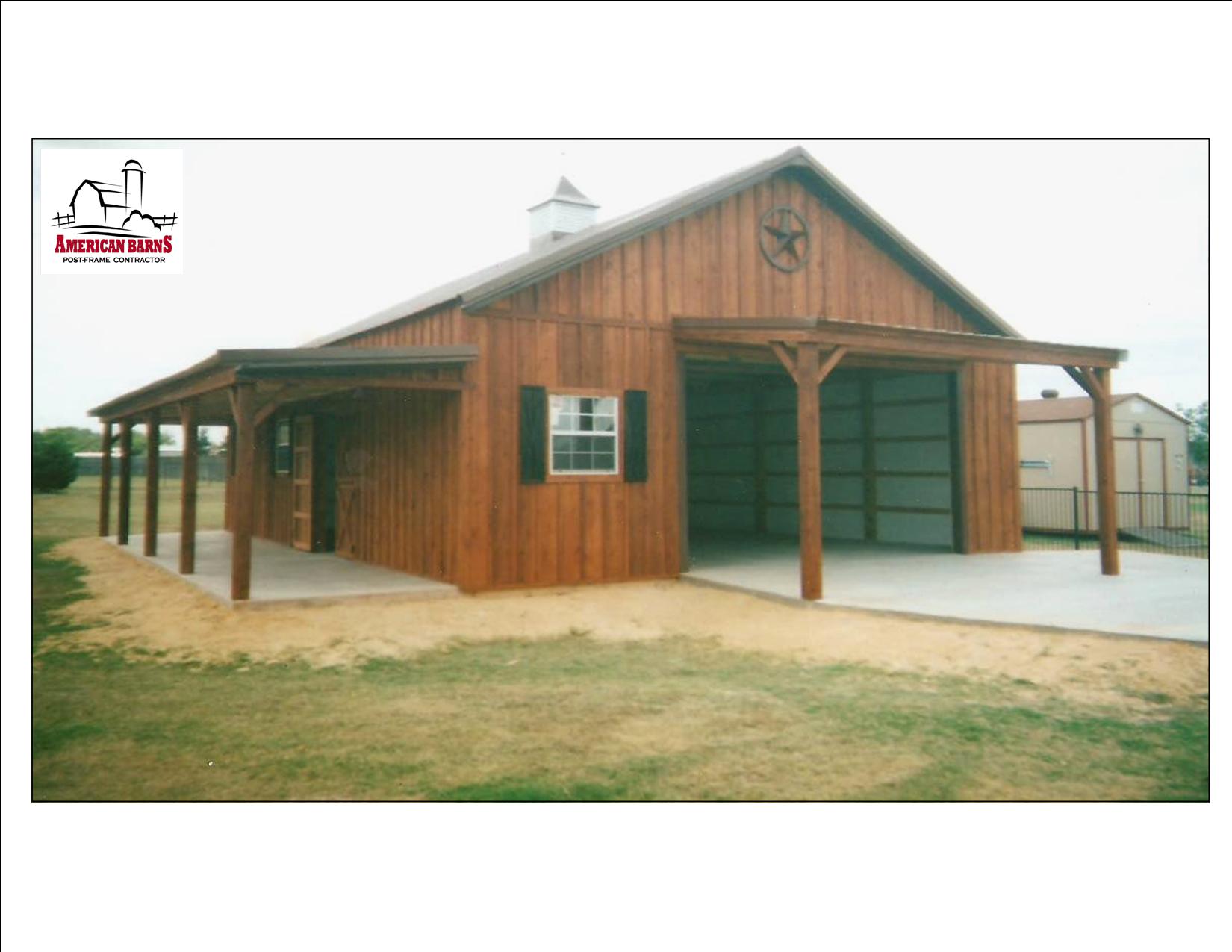 GABLE BARNS | WEATHERFORD TX | AMERICAN BARNS