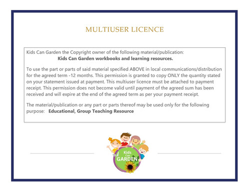 Multi Licenses- Learning Resources | Kid Can Garden