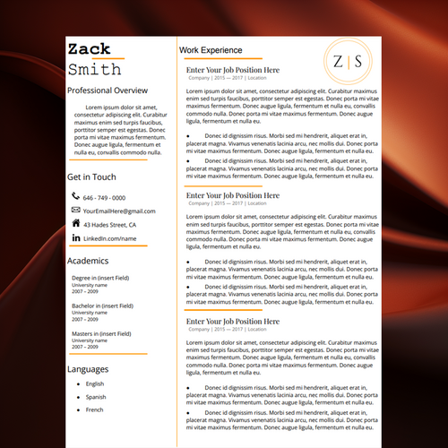 Delilah Professional Digital Resume CV Cover Letter Narrative | Staple ...