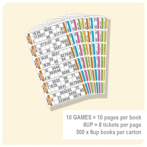 10 Game Housie Books | Brackets | Ranford Bingo | NZ