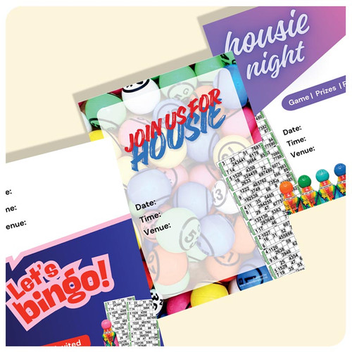 Housie Poster Templates | Ranford Bingo | NZ