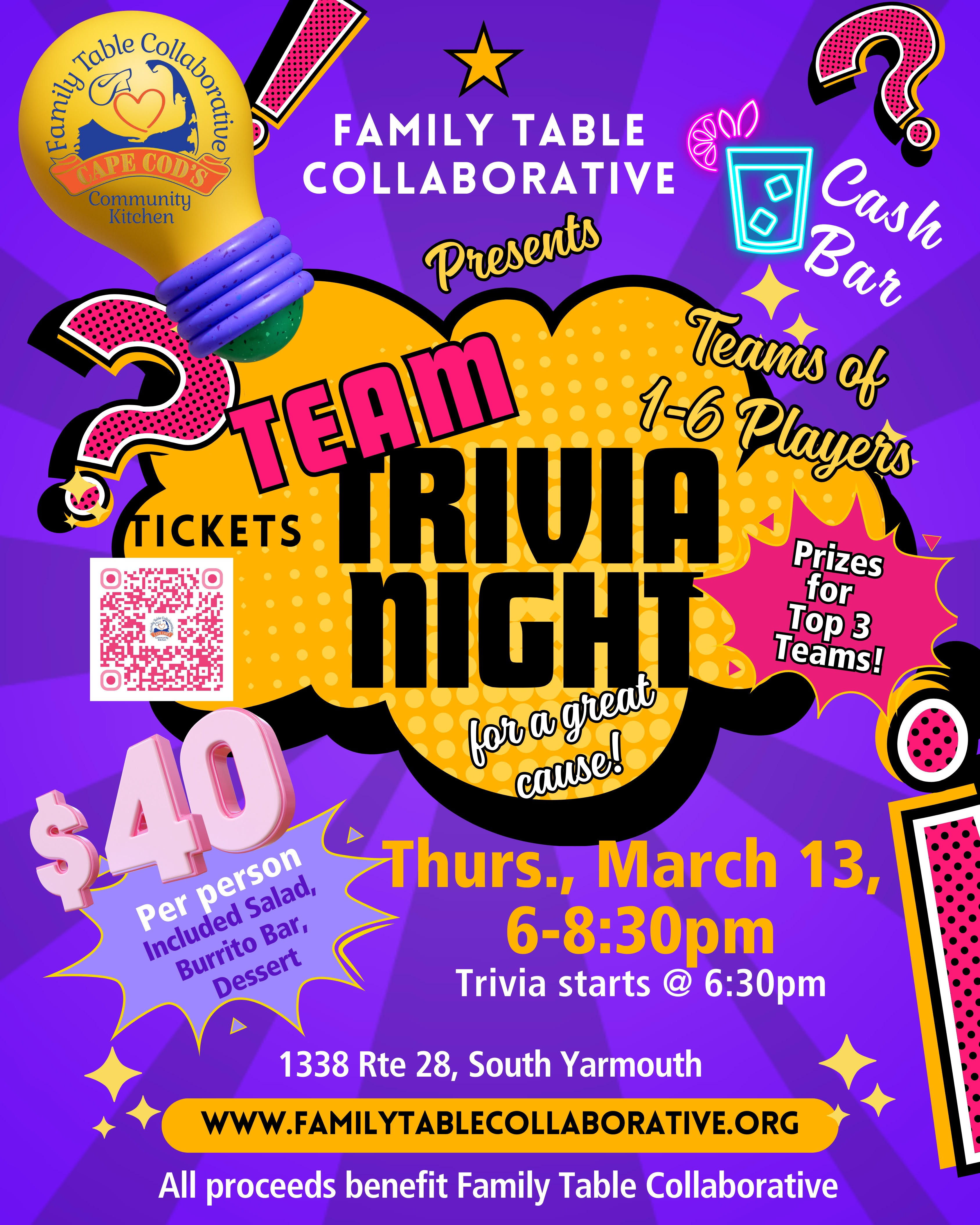 Team Trivia Night | Family Table Collaborative