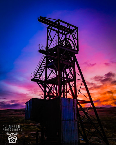 Groverake Mine Headgear at Sunset - Print Ready Download | DJ ...