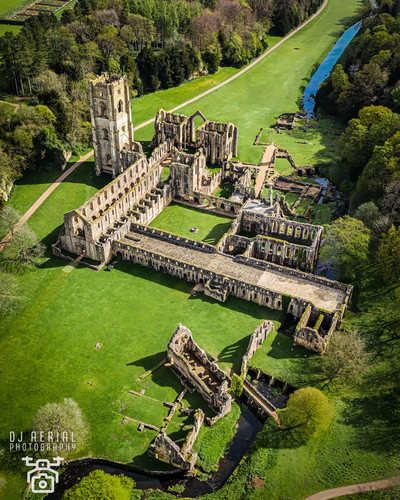 Fountains Abbey - Print Ready Download | DJ-AerialPhotography