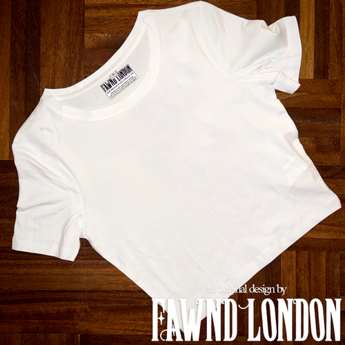 Mystery Unhinged Baby Tee T-Shirt | Fawnd London