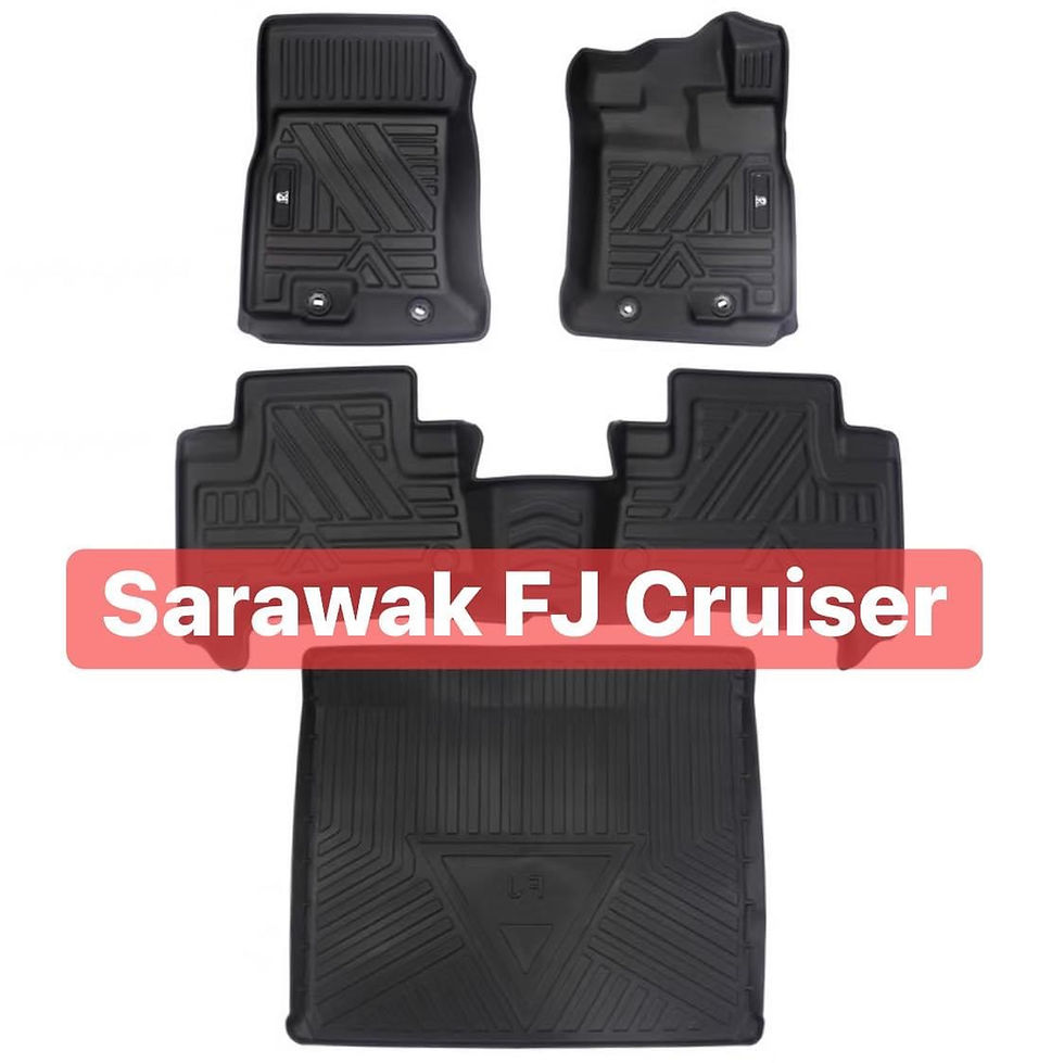 Toyota FJ Cruiser 07-22 All Weather Rubber Car Floor Mats With Cargo ...