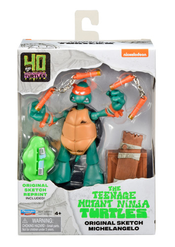 TMNT - Classic 40th Anniversary Original Sketch Turtle Figure ...