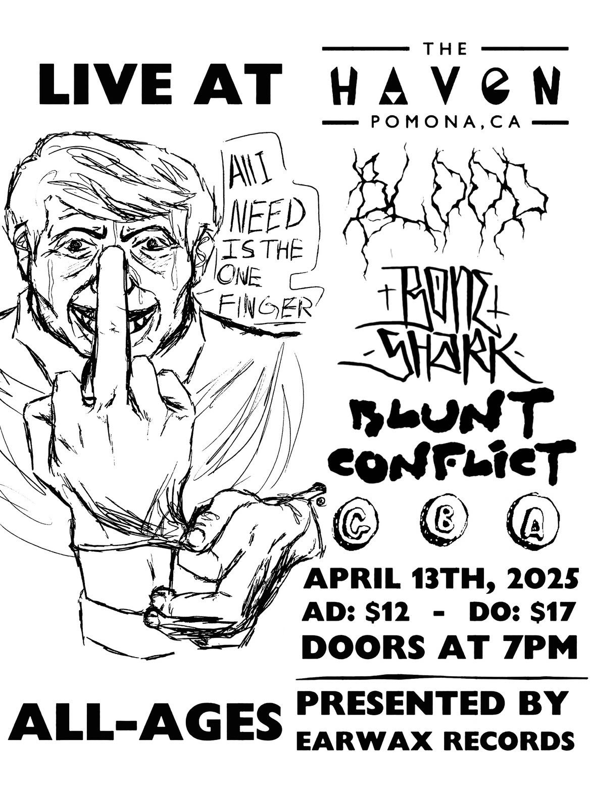 Blood, Bone + Shark, Blunt Conflict, GBA | The Haven Pomona