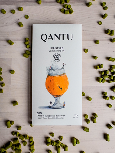 Like an IPA! Hops Infused Milk chocolate 60% | qantu