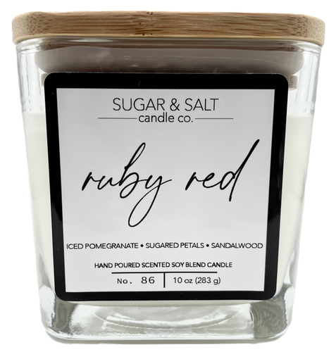 Ruby Red Candle | Sugar & Salt