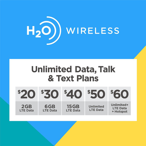 H2O Mobile Time Recharge $30 Plan | Jett Comm Mobile | Amerishop Services