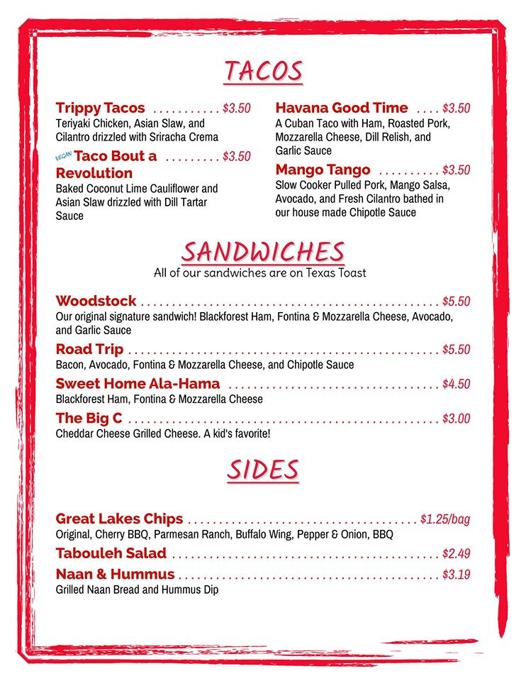 Menu | Hungry Hippie | United States