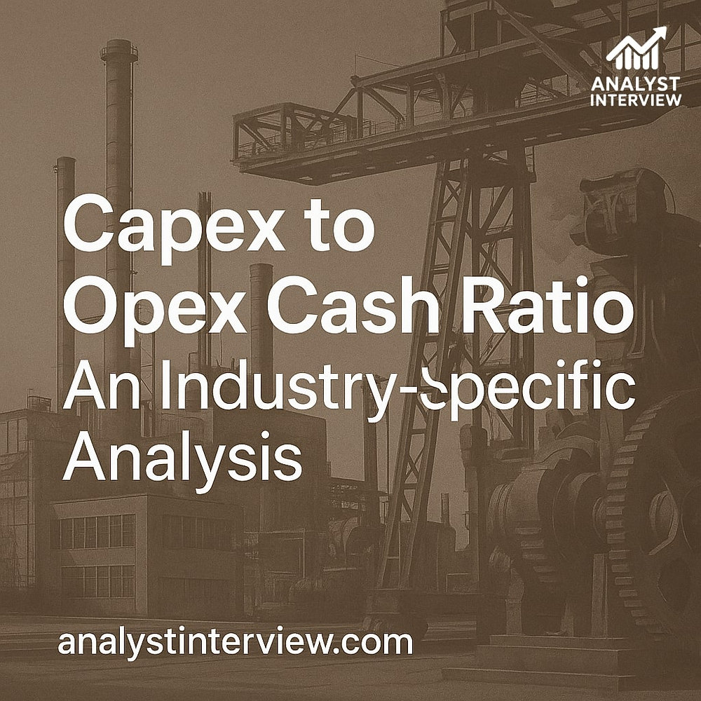 Capex to Opex Cash Ratio: An Industry-Specific Analysis