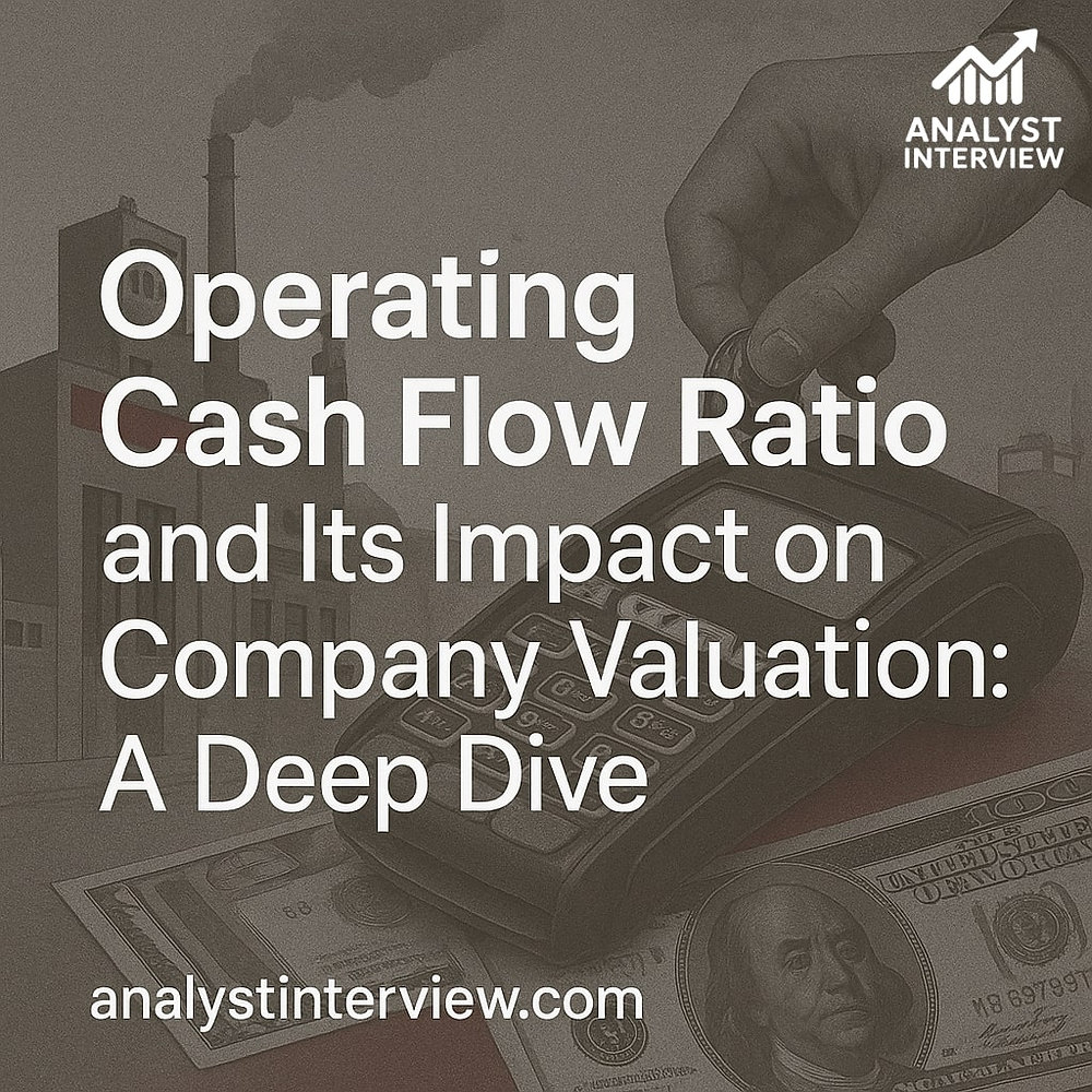 Operating Cash Flow Ratio and Its Impact on Company Valuation: A Deep Dive