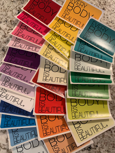 Every Body Is Beautiful Sticker - Colors | Wellbeing Collab
