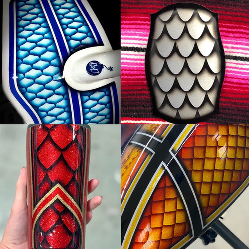 Dragon Scale Bundle | STICK IT STENCILS