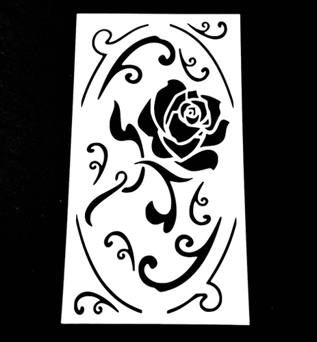 Rose Scrolls | STICK IT STENCILS
