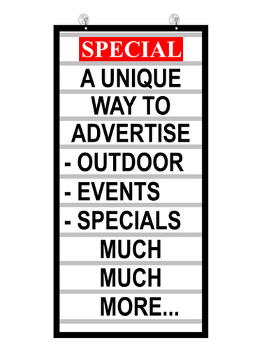 24" x 48" Vertical Board | Rainbow Sign Mfg.