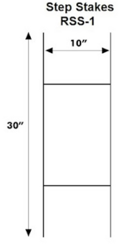 Step Stakes | Rainbow Sign Mfg.