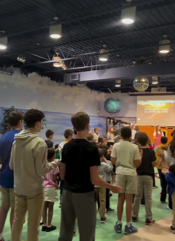 Students worship together during their last Wednesday Chapel of the ...