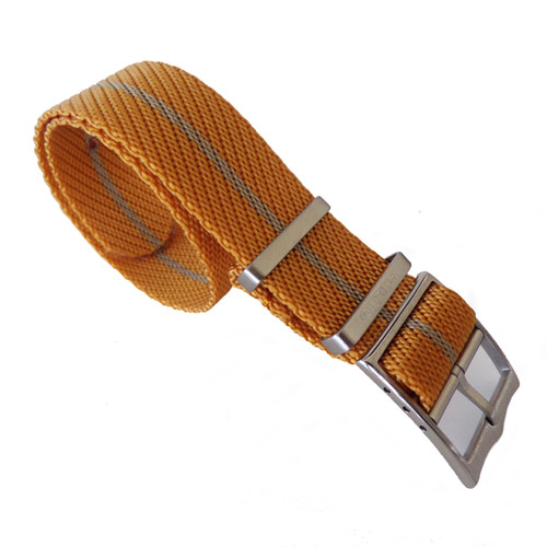 NATO G10® Twill Single Pass - Gold Grey Stripe | NATO G10