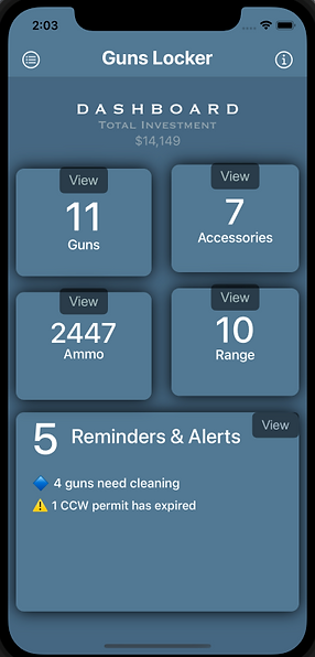 Guns Locker - Guns & Ammo Inventory App
