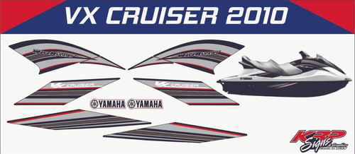 YAMAHA WAVERUNNER VX CRUISER 2010 Graphics / Decal / Sticker Kit | KRP ...