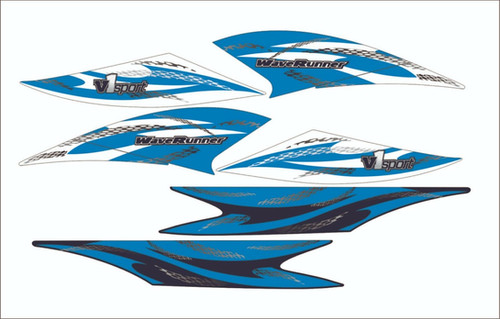 YAMAHA WAVERUNNER V1 SPORT 2016 Graphics / Decal / Sticker Kit | KRP ...