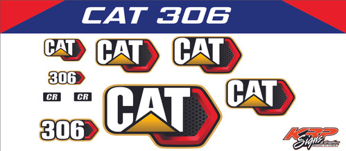 CAT 306 Vinyl Decal Set | KRP Signs & Graphics