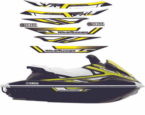YAMAHA WAVERUNNER VX DELUXE 2019 HO 1.0 Graphics / Decal / Sticker Kit ...