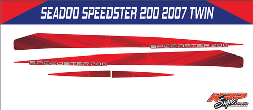 SEADOO SPEEDSTER 200 2007 TWIN SIDE GRAPHICS GRAPHICS /DECAL / Sticker ...