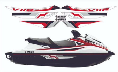 YAMAHA WAVERUNNER VXR 2016 Graphics / Decal / Sticker Kit RED | KRP ...