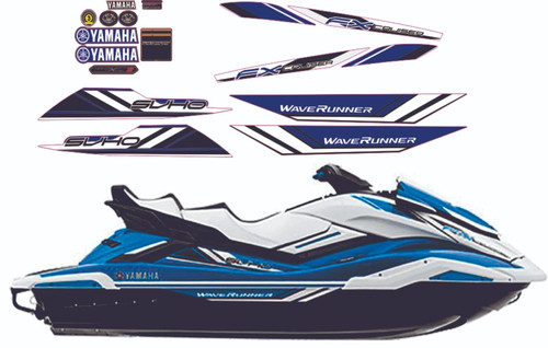 YAMAHA WAVERUNNER FX CRUISER SVHO 2019 Graphics / Decal / Sticker Kit ...