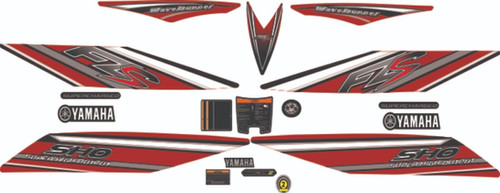 YAMAHA WAVERUNNER FZS SHO 2009 Graphics / Decal / Sticker Kit RED | KRP ...