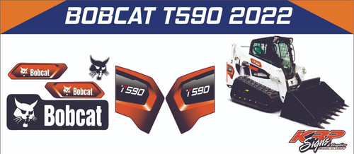 BOBCAT T590 2022 Vinyl Decal Set - CAT Construction Equip | KRP Signs ...