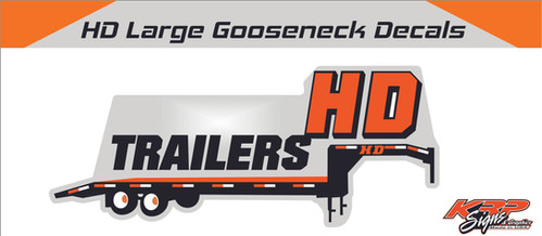 HD Large Gooseneck Decals Set of 2 (Right) | KRP Signs & Graphics