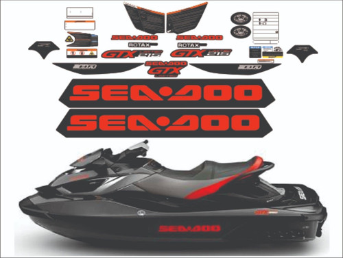 SEADOO GTX 215 limited 2014 Graphics / Decal / Sticker Kit | KRP Signs ...