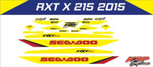 Sea Doo RXT X 215 2015 Graphics / Decal / Sticker Kit | KRP Signs ...