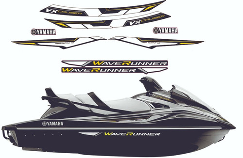 YAMAHA WAVERUNNER VX CRUISER HO 1.0 2017 Graphics / Decal / Sticker Kit ...