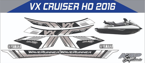 YAMAHA WAVERUNNER VX CRUISER HO 2016 Graphics / Decal / Sticker Kit ...