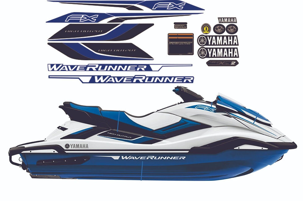 YAMAHA WAVERUNNER FX HO 2019 Graphics / Decal / Sticker Kit CUSTOM ...