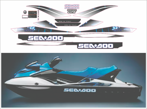SEADOO GTX 2008 Graphics / Decal / Sticker Kit | KRP Signs & Graphics