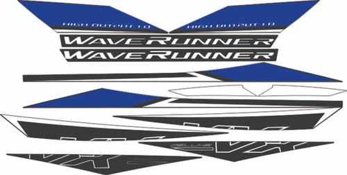 YAMAHA WAVERUNNER VX DELUXE HO 1.0 2021 Graphics / Decal / Sticker Kit ...