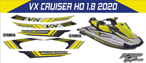 Waverunner VX Cruiser HO 2020 Decal Graphics / Decal / Sticker Kit ...