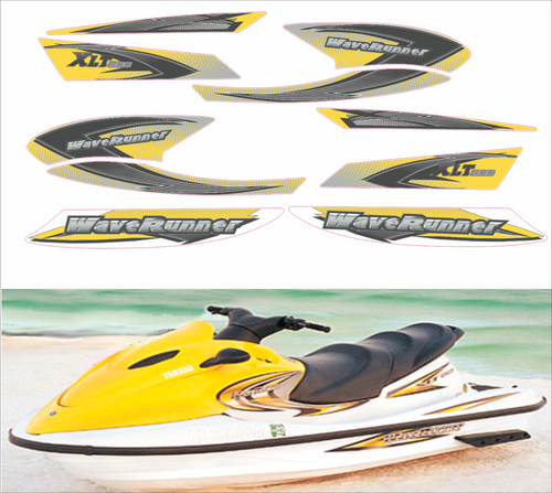 YAMAHA WAVERUNNER XLT 800 2002 Graphics / Decal / Sticker Kit YELLOW ...